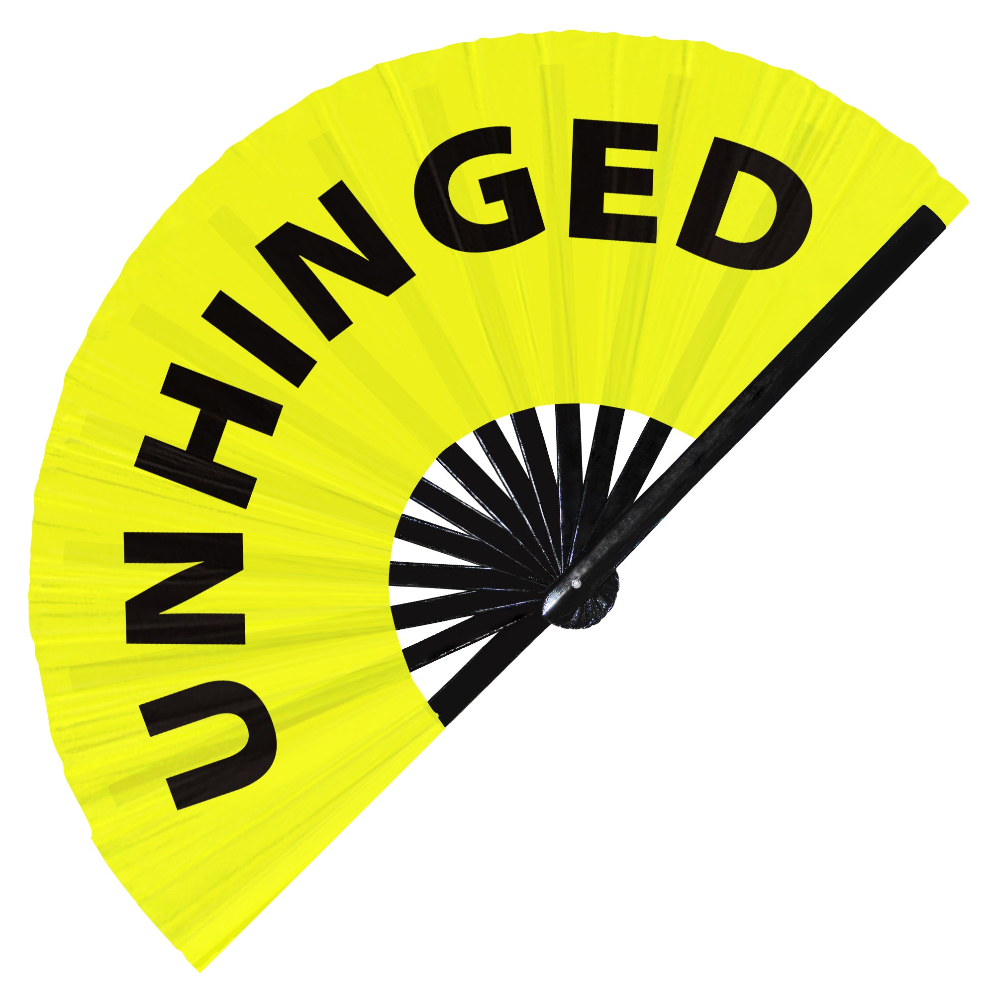Unhinged Foldable bamboo hand fan