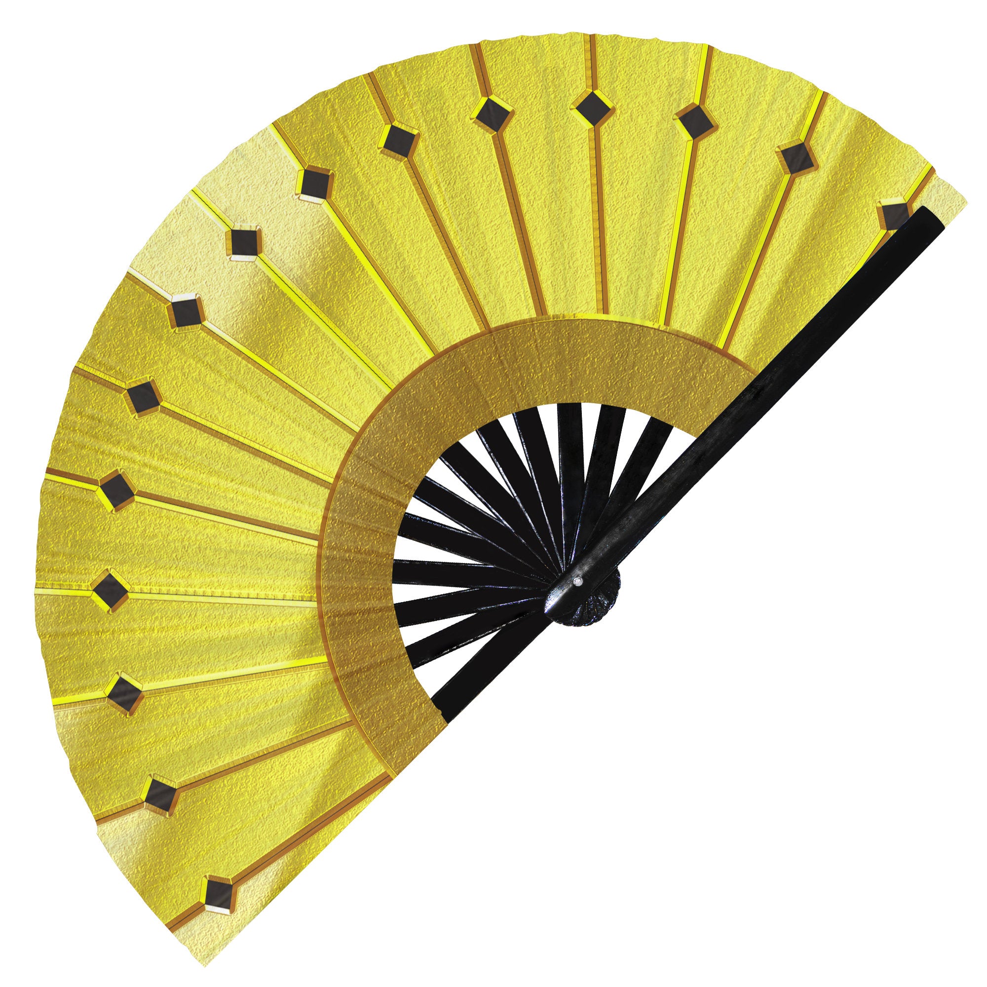 Yellow Hand Fan - Cosplay