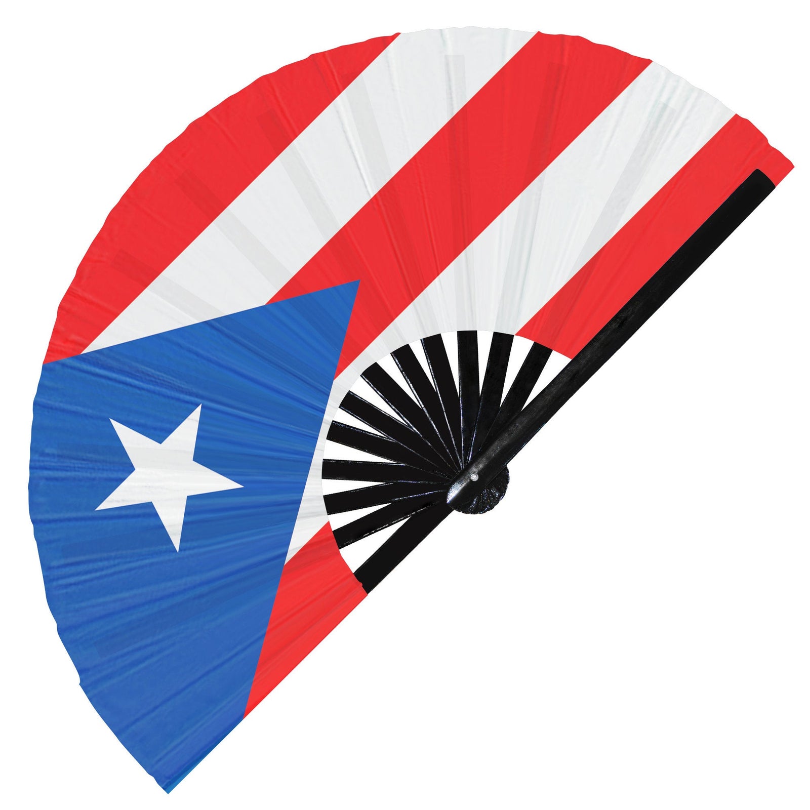 National flags foldable hand fans | USA Argentina Barbados Brazil Cana